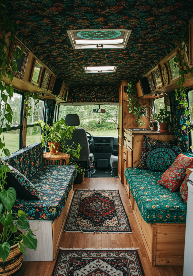Wanderlust Vibes A Bohemian Style Van Interior Tour | Bohemain Boho